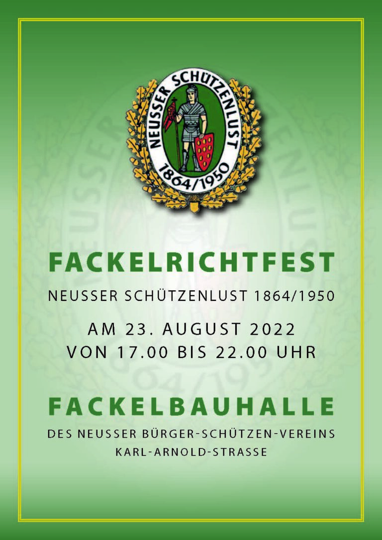 Neusser Schutzenfest 2022 Programm